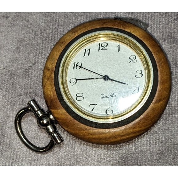 Accessories | Vintage Wood Pocket Watch | Poshmark